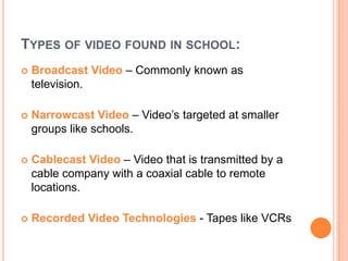 Audio Visual Technologies | PPTX | Technology & Computing