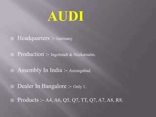 Audi power point presentation (2) | PPTX