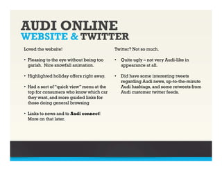 Audi presentation | PDF