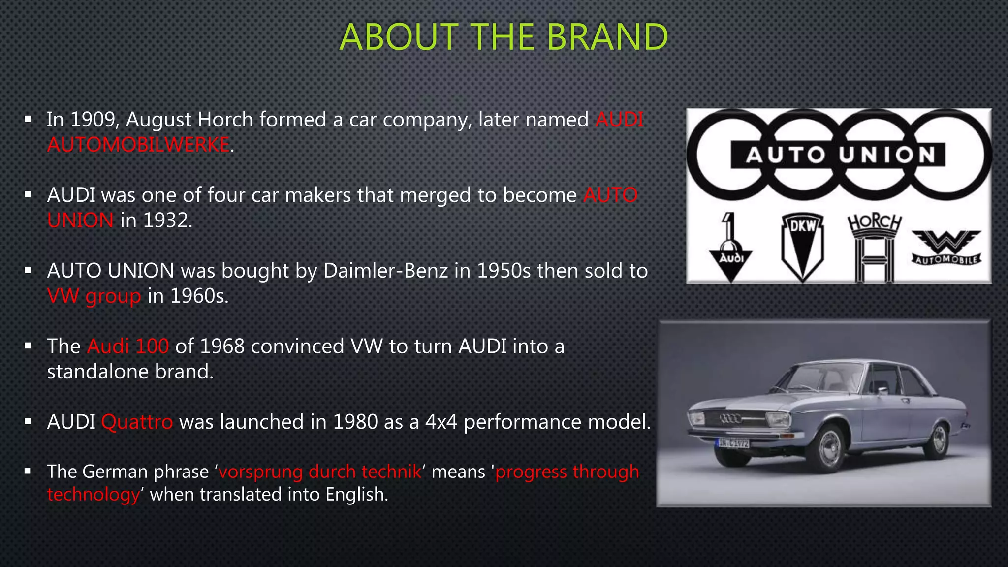 Visual Merchandising of Audi (1915981006) | PPT