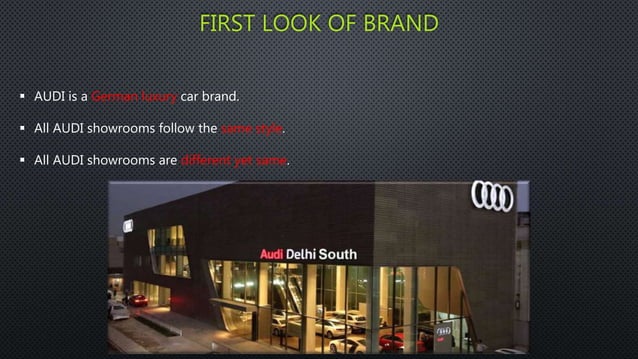 Visual Merchandising of Audi (1915981006) | PPT