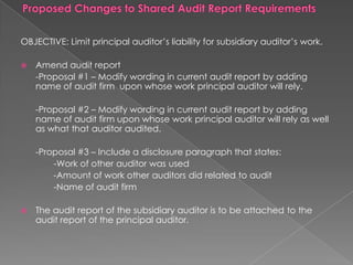 Seminar in Auditing - Shared Audits | PDF