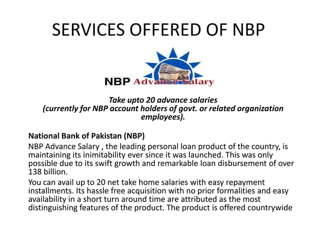 National Bank of Pakistan | PPTX