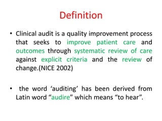 surgical audit | PPTX