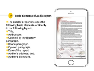 Audit Report's To Share holder | PPT