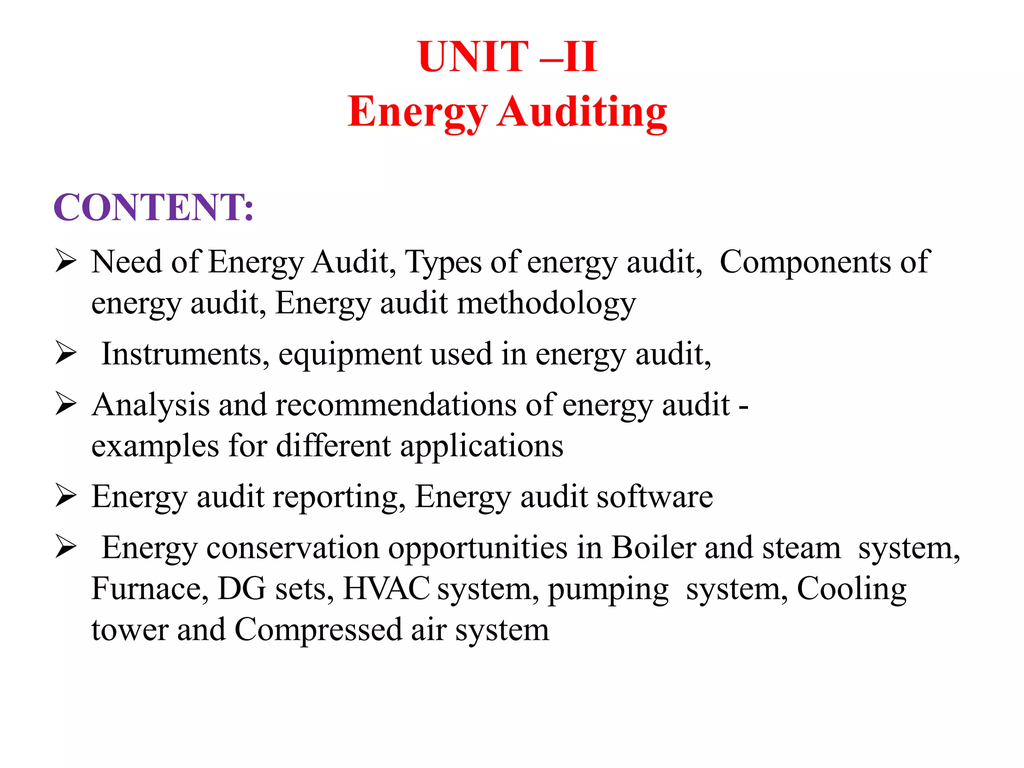 energy Audit and types of audit | PPTX