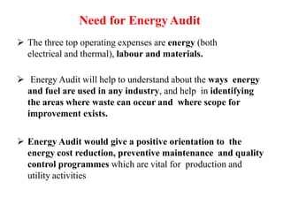 energy Audit and types of audit | PPTX
