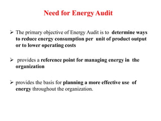 energy Audit and types of audit | PPTX