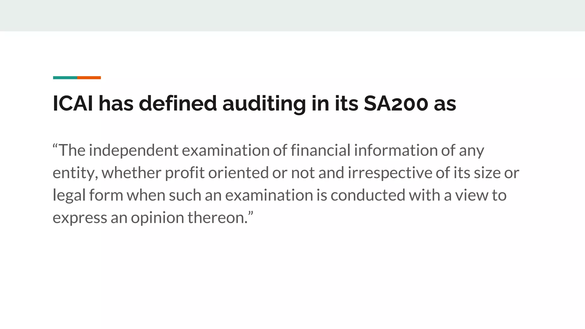 Introduction To Auditing | PPT