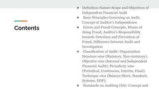 Introduction To Auditing | PPT