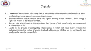 Auditing of capsule, sterile production and packaging | PPTX