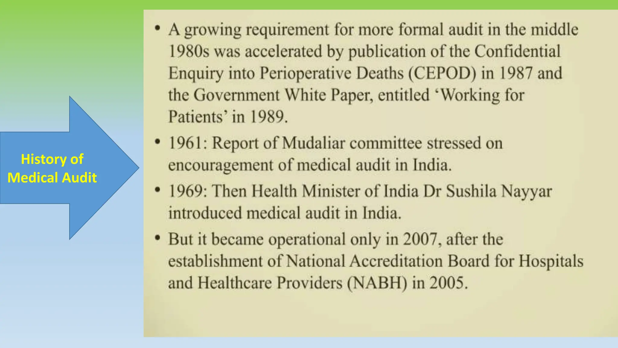 Medical audit_audit in hospitals and medical | PDF