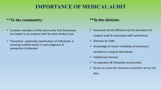 Medical audit_audit in hospitals and medical | PDF