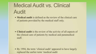 Medical audit_audit in hospitals and medical | PDF