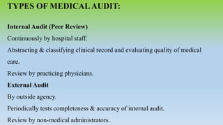 Medical audit_audit in hospitals and medical | PDF