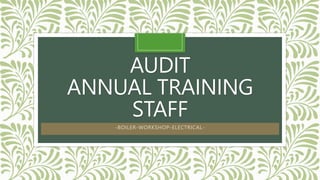 audit annual training staff presentation | PPT