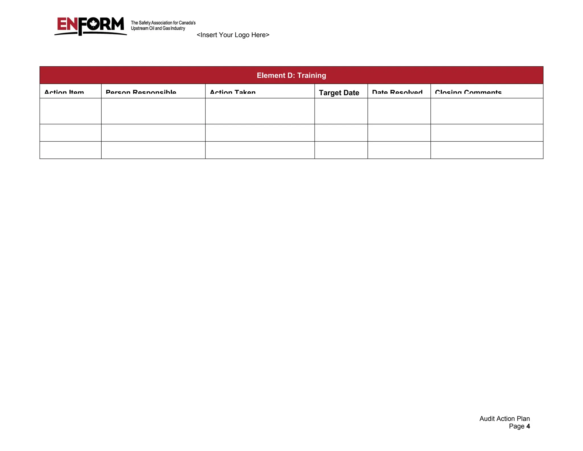 Audit-Action-Plan_Template.docx free for you | DOCX