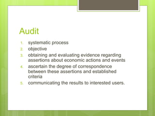 Audit an overview | PPT