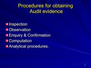 Audit Evidence | PPT