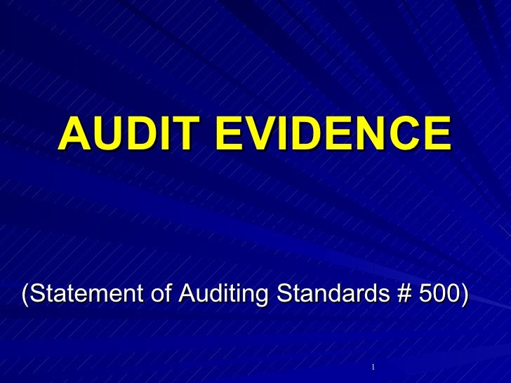 Audit Evidence