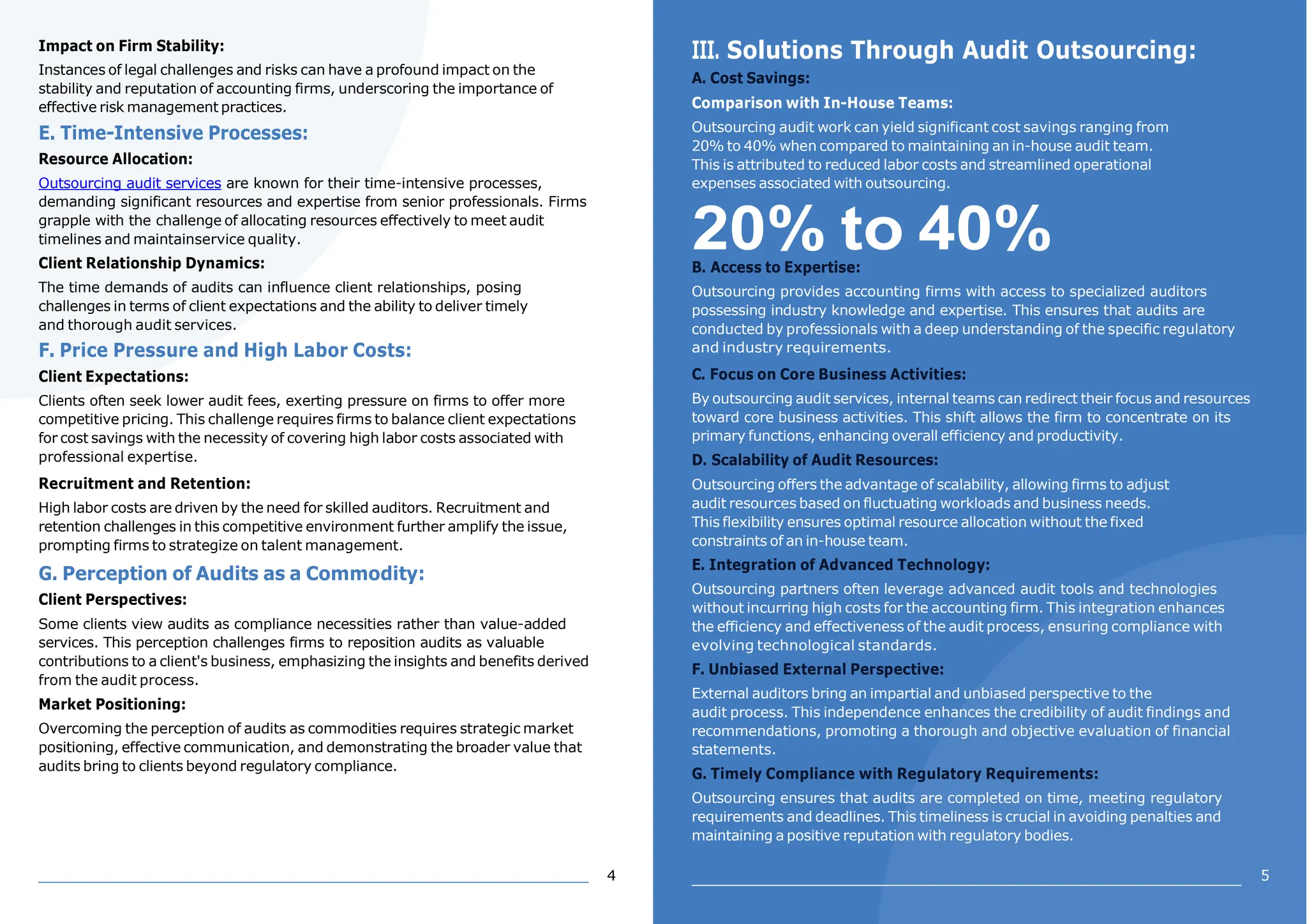 Audit Outsourcing Services for Accounting | PDF