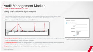 Guide to preparing Checklists | PPTX
