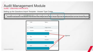Guide to preparing Checklists | PPTX | Technology & Computing