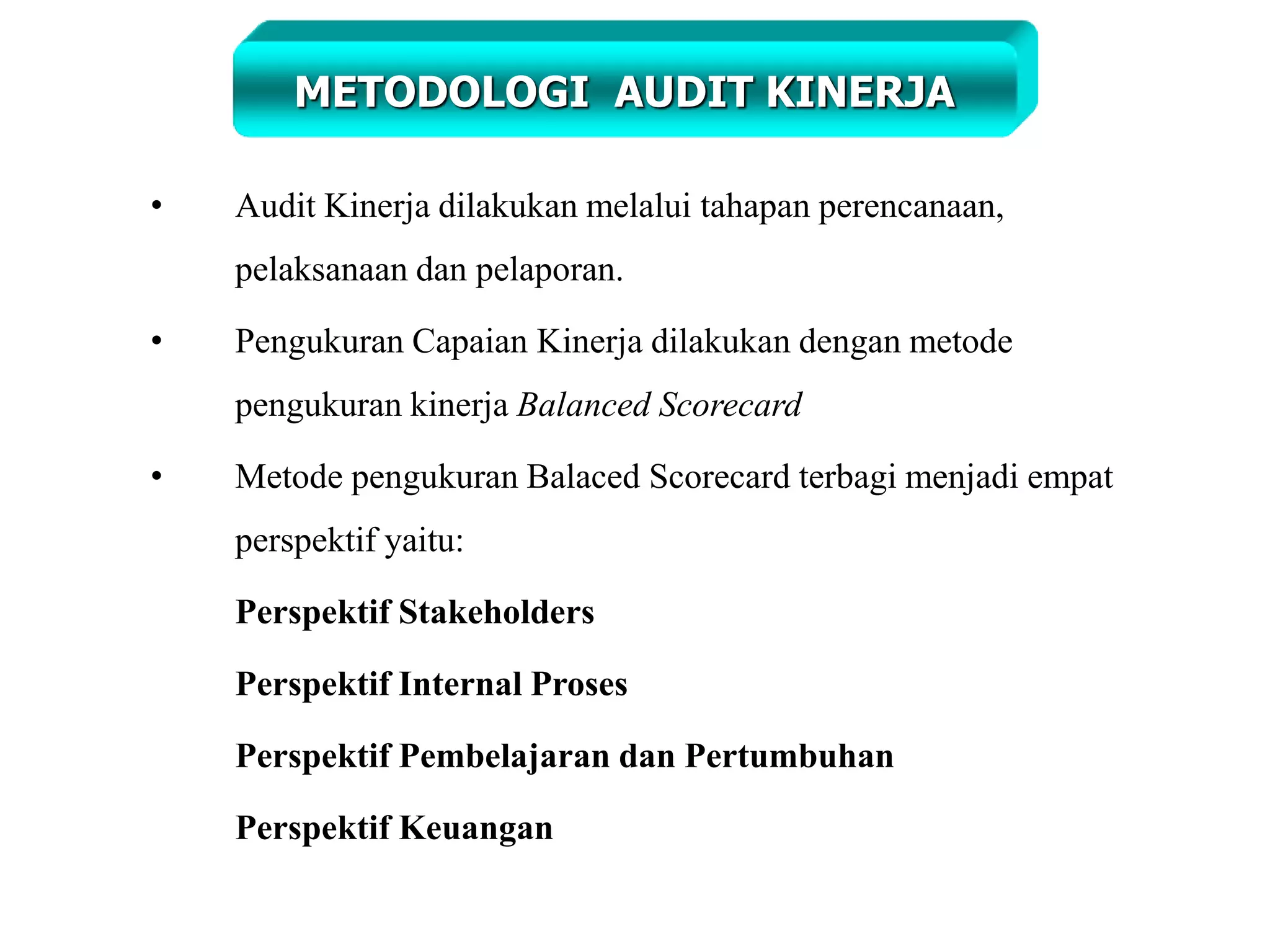 AUDIT-KINERJA-Metode-BSC | PPTX
