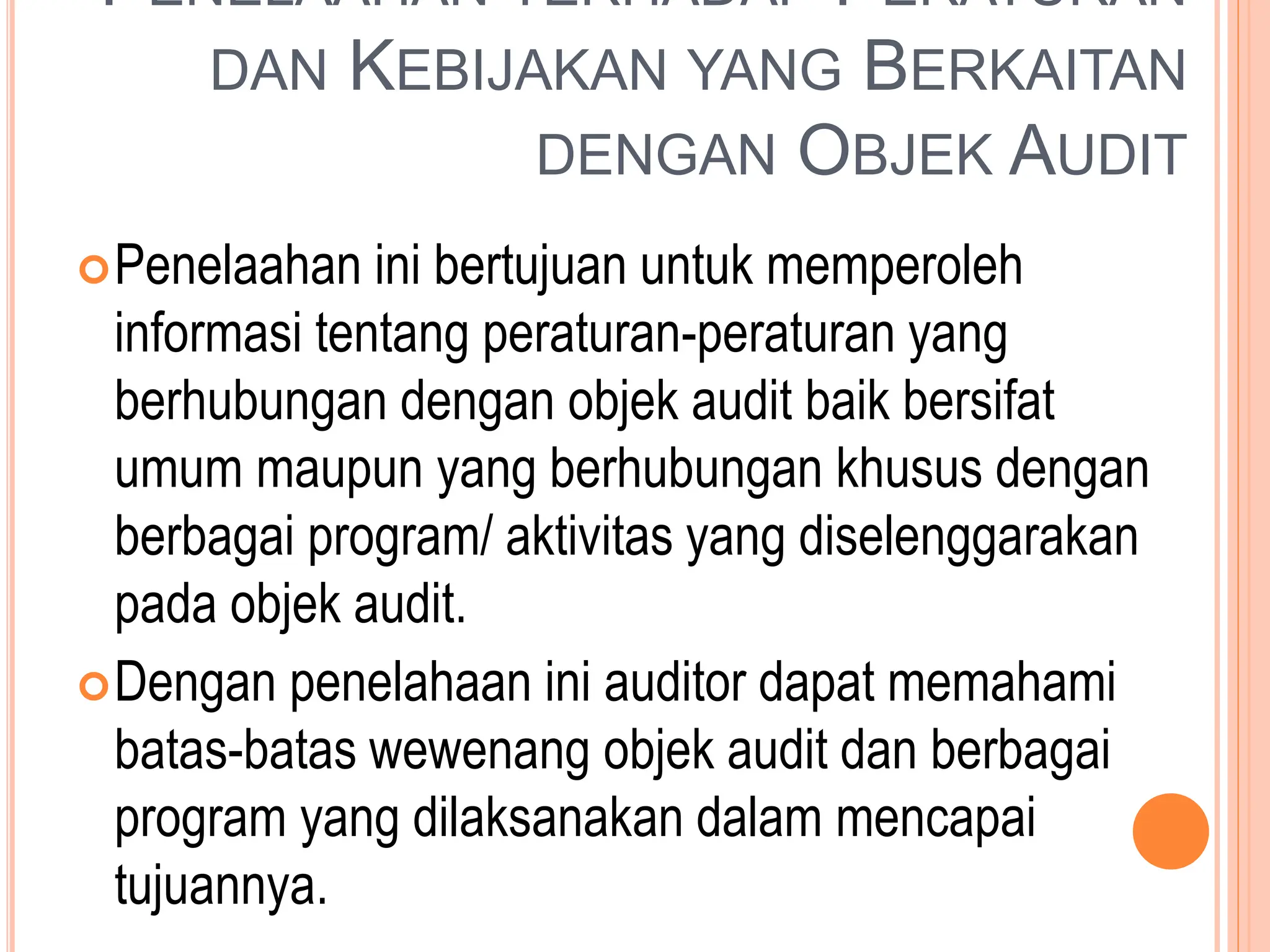 Audit manajemen dalam perusahaan baik kec | PPT