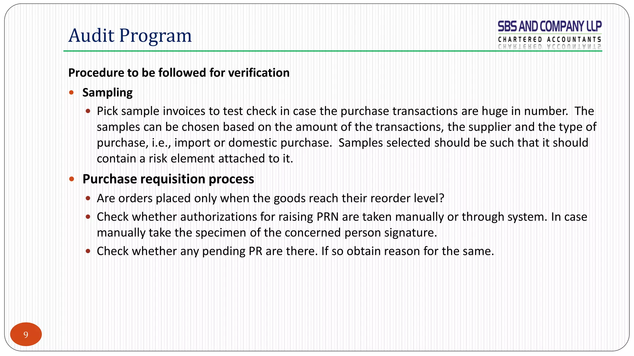 Audit of Purchases | PDF
