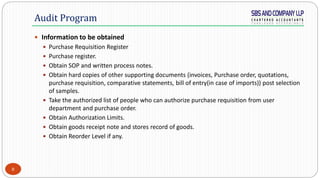 Audit of Purchases | PDF