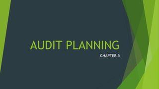 AUDIT-PLANNING.pptx | Business Accounting & Finance | Business
