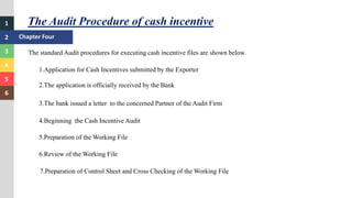 Audit Procedure on Cash Incentive- AHKC Chartered Accountants | PPTX