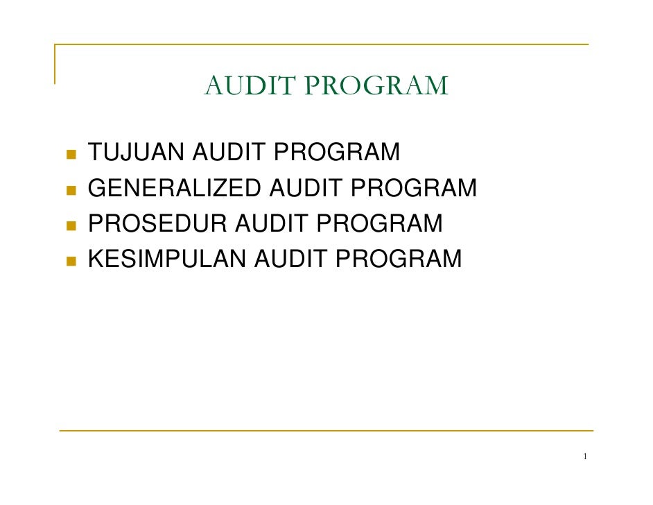 Audit Program For It - rutrackercs