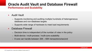 Introducing Oracle Audit Vault and Database Firewall | PPTX