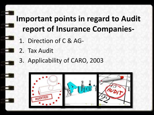 Audit of Insurance Companies | PPTX | Business Accounting & Finance ...