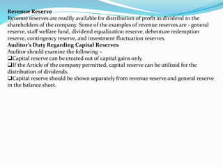 auditing notes for undergraduate students | PPTX