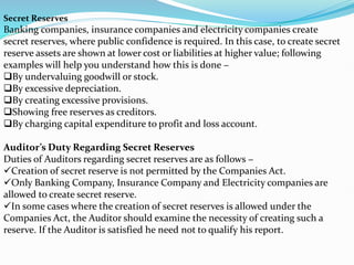 auditing notes for undergraduate students | PPTX