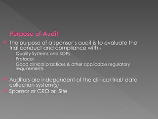 Audit and inspection in clinical trials.ppt