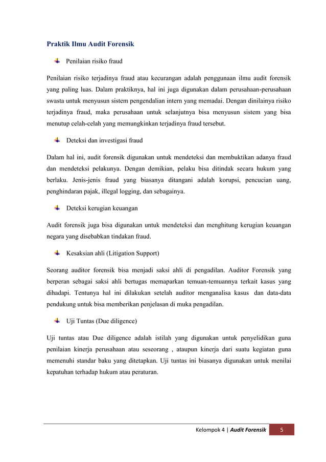 Audit2 audit forensik | DOCX