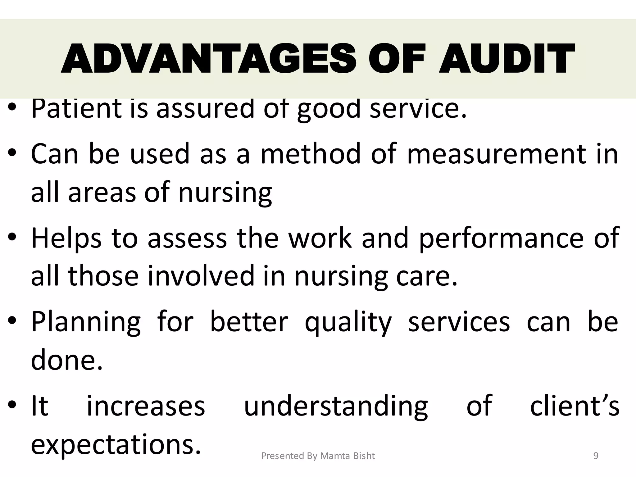 Nursing Audit | PDF