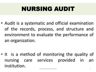 Nursing Audit | PDF