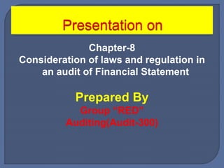 Auditing chapter 08 | PPT