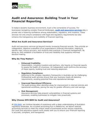 Audit and Assurance_ Building Trust in Your Financial Reporting.pdf