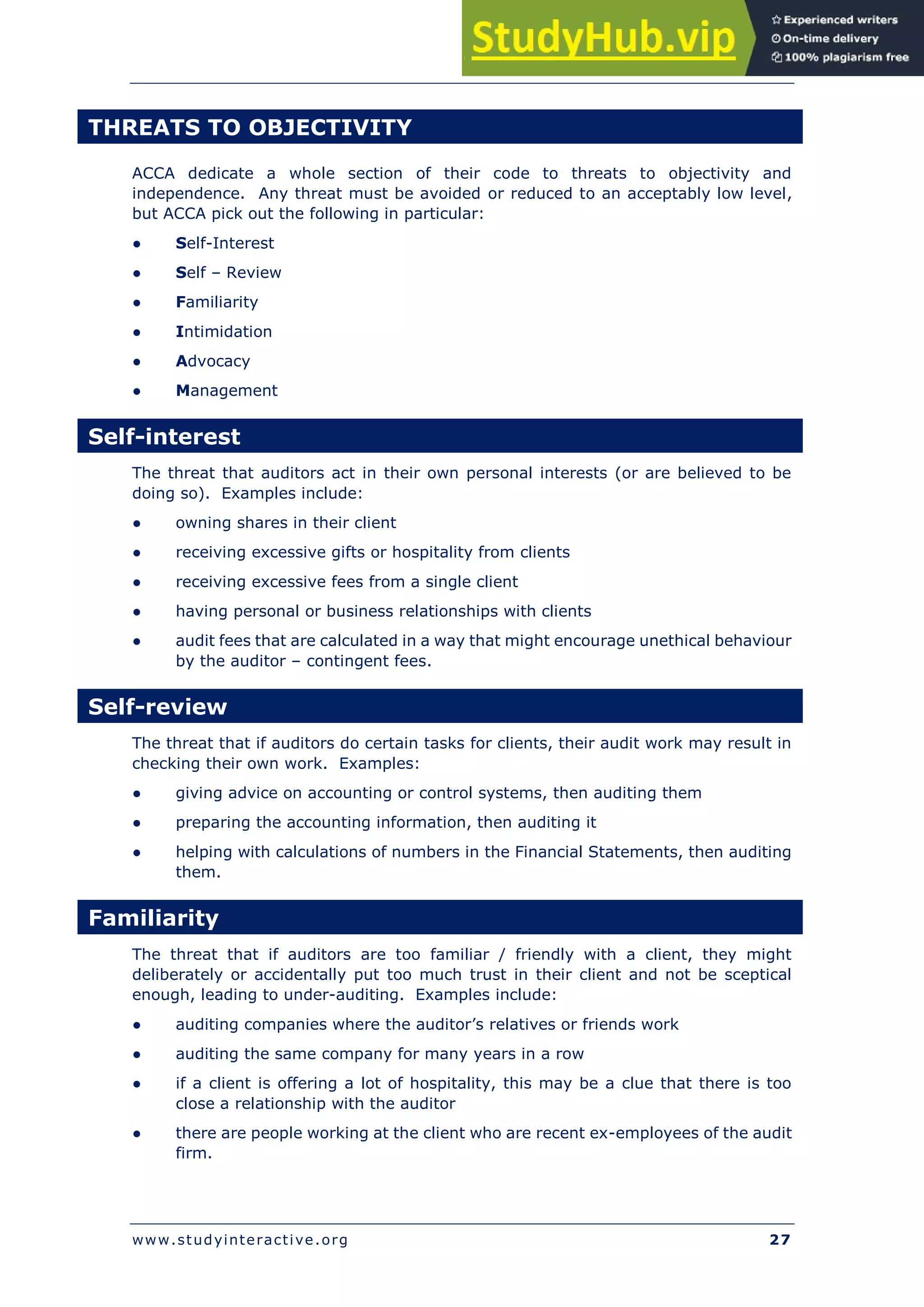 Audit And Assurance Class Notes | PDF