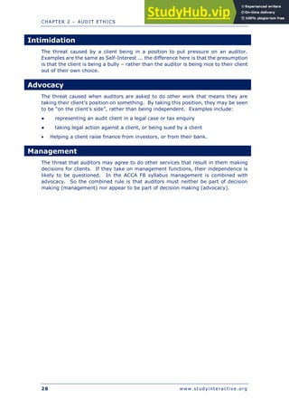 Audit And Assurance Class Notes | PDF