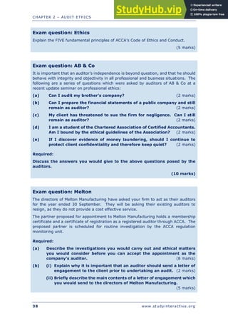 Audit And Assurance Class Notes | PDF