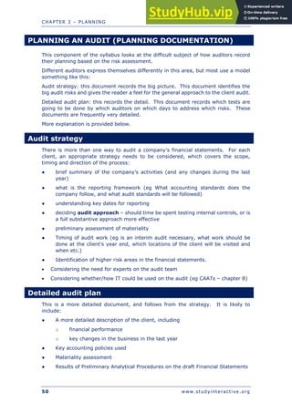 Audit And Assurance Class Notes | PDF