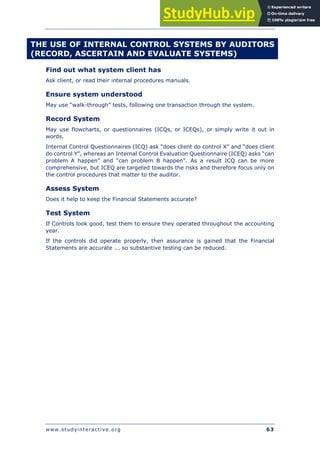 Audit And Assurance Class Notes | PDF