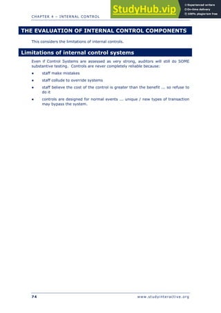 Audit And Assurance Class Notes | PDF